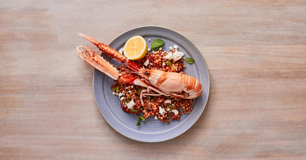 RiceSelect® | Tri-color Pearl Couscous Langoustines Recipe