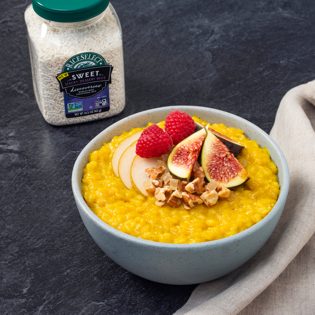 RiceSelect® | Golden Rice Pudding Recipe with Sticky Rice
