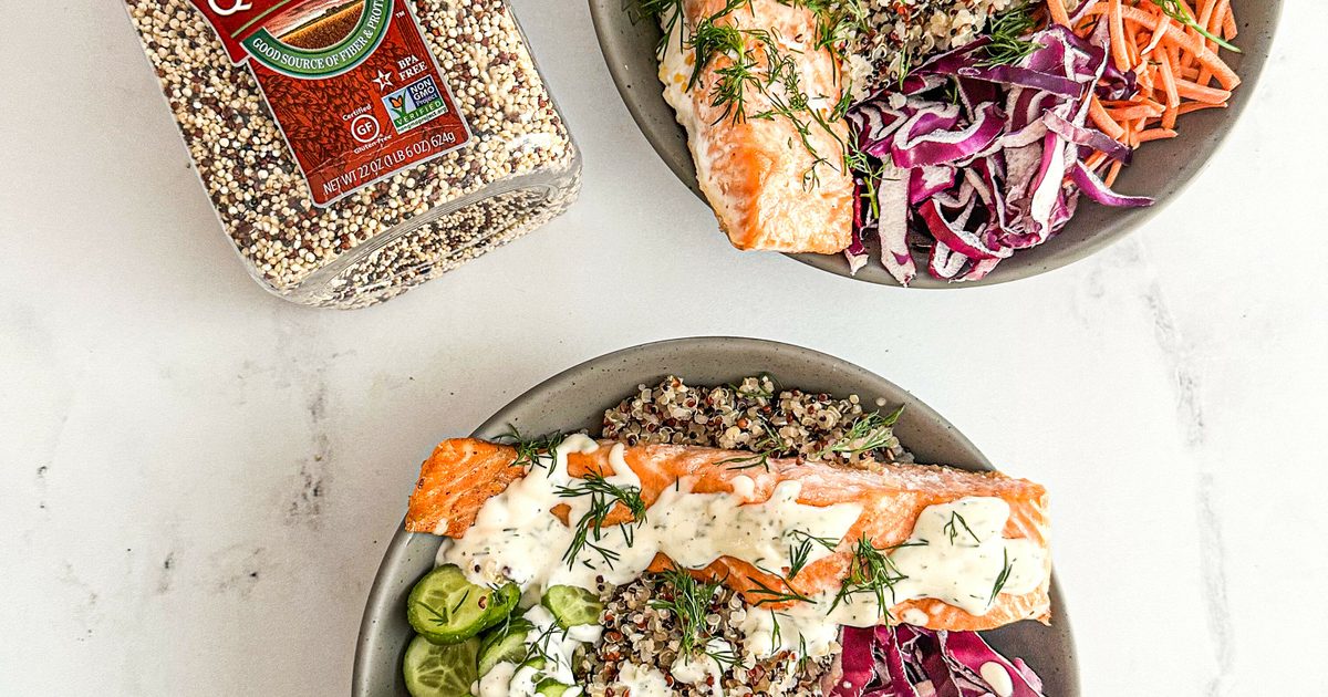 RiceSelect® | Quinoa Spiced Salmon Bowls | RiceSelect