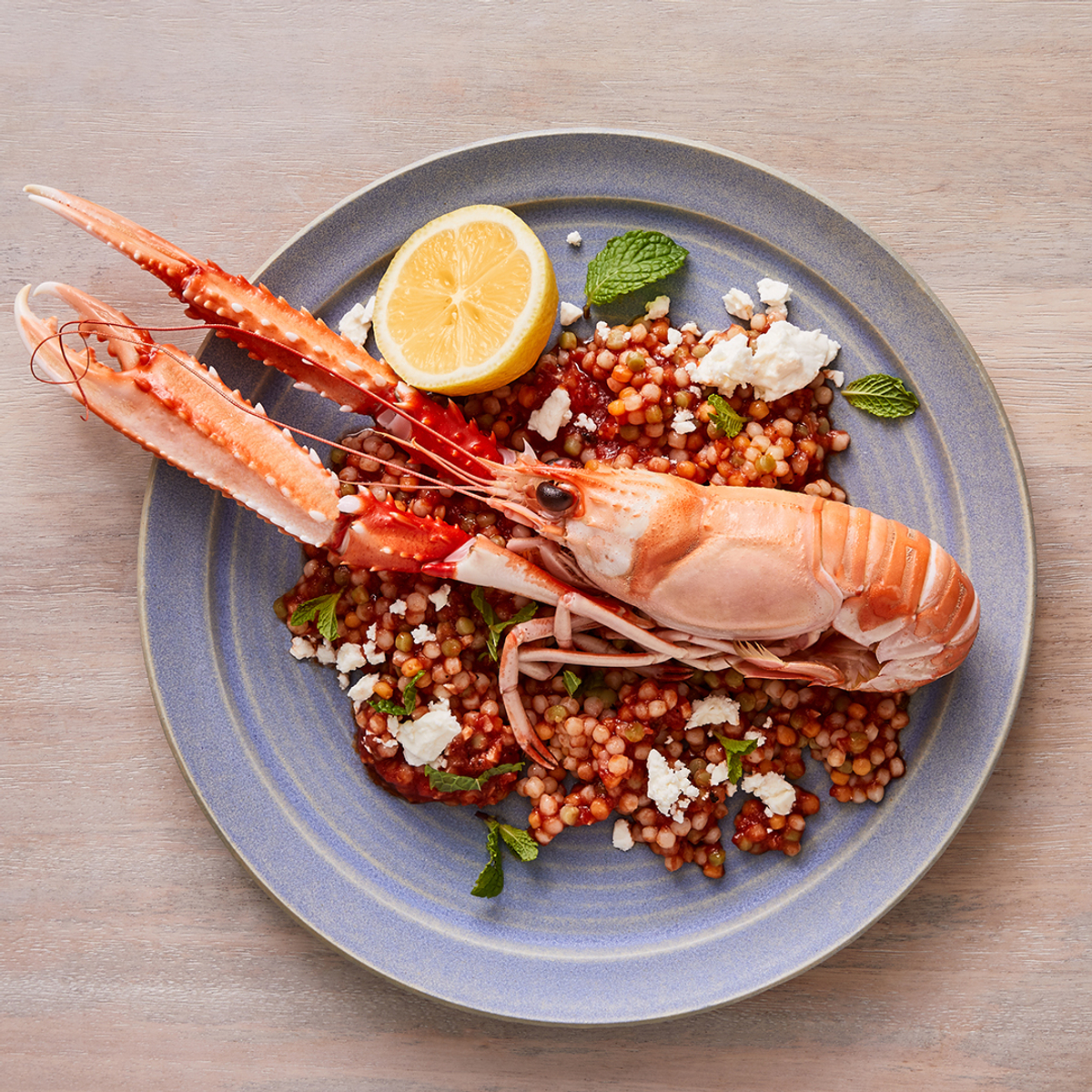 RiceSelect® | Tri-color Pearl Couscous Langoustines Recipe