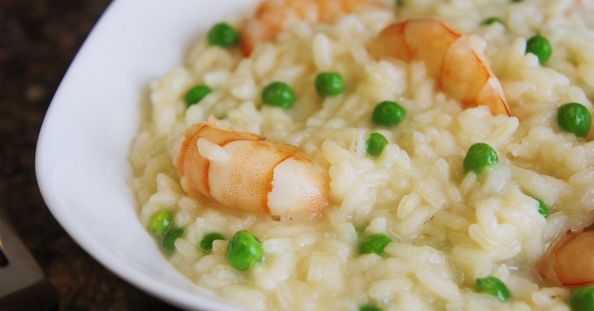 RiceSelect® | Shrimp & Pea Risotto | Risotto Recipe | RiceSelect®